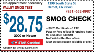 Valley Smog Test – Smog Coupons